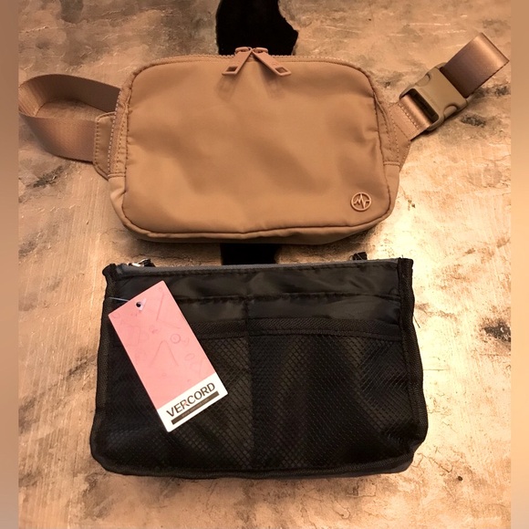 Pander | Bags | Camel Brown 2l Belt Bag Nwt Small Purse Organizer ...